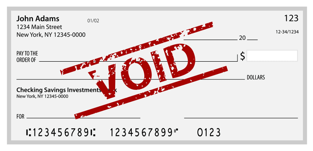 How To Void A Cheque Tips For Invalidating Cheques
